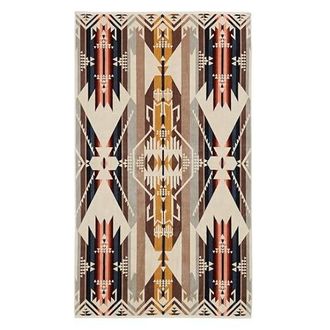 Pendleton &Uuml;bergro&szlig;e Jacquard-Spa-Handt&uuml;cher im Chef-Joseph-Rosenholz-Design, 101,6 x 177,8 cm, 100% Baumwolle, weich und schnell trocknend f&uuml;r Strand, Whirlpool