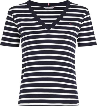Tommy Hilfiger T-Shirt f&uuml;r Damen, Baumwolle (Marine)
