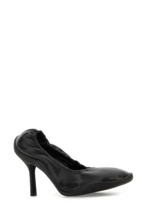 Balenciaga Womens Shibuya Pump M080 Black Satin Scarpe Con Tacco