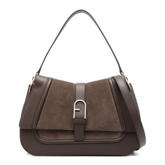 Furla Femme, Sacs, Brun, Taille: ONE Size Flow L Top Handle
