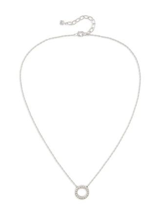 Nina Ricci collier à pendentif rond (1990) - Argent