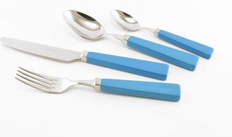 EME POSATERIE Besteckset Profi Azzurro 55 Edelstahl 18/10, für 6 Personen, 24-teilig