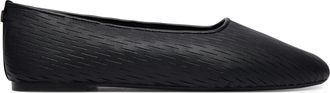 Calvin Klein Ballerinas Calvin Klein Oblique Ballerina Cut Lth HW0HW03033 Schwarz