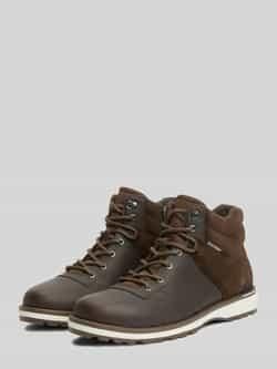 Tommy Hilfiger Schn&uuml;rstiefel aus echtem Rindsleder