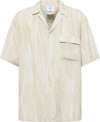 Carlo Colucci Homme, Chemises, Beige, Taille: M Chemise avec imprim&eacute; tricot