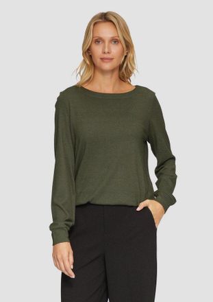 s.Oliver Langarmshirt T-Shirt Weiches Longsleeve aus Jerseystrick