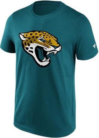 Fanatics T-shirt avec logo NFL Primary Jacksonville Jaguars Bleu sarcelle, Turquoise., L