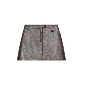 Courr&egrave;ges Trap&egrave;ze Minirock - - Skirts - Damen - Braun - S