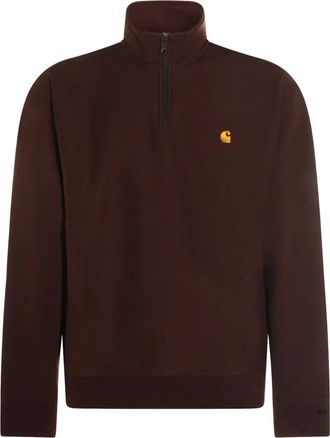 Carhartt Work in Progress American Script half-zip sweatshirt - Braun