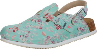 Birkenstock Damen Clogs Kay SL Birko-Flor schmal 39 EU Schmal Flower Mint