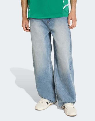 adidas Originals Pantalon en jean - Denim indigo-Bleu