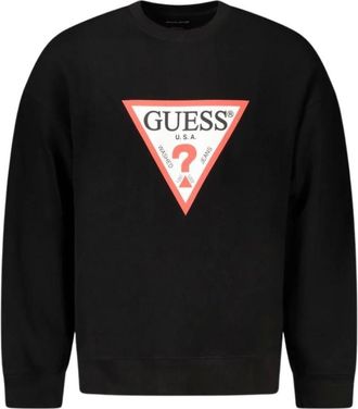 Guess Homme, Sweatshirts et sweats &agrave; capuche, Noir, Taille: XL Oversized Long Sleeve SweaT-shirt