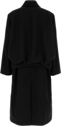 Balenciaga Wool Coat - Black