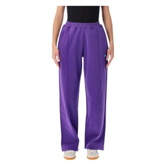 PANGAIA Heavyweight Logo Straight Leg Track Pants - - Trousers - Damen - Lila - L