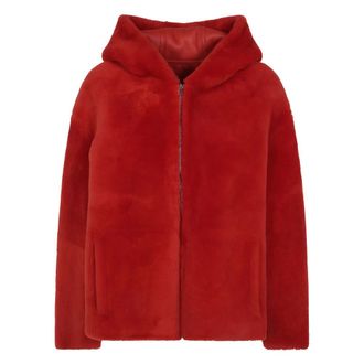 Yves Salomon 66 CM Jacke - - Jackets - Damen - Rot - 2XS