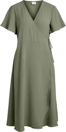 Vila VILOVIE S/S WRAP MIDI Dress - NOOS