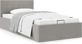 vidaXL Cavalier de récipient gris clair en tissu en différentes tailles Taille : 90 x 200 cm