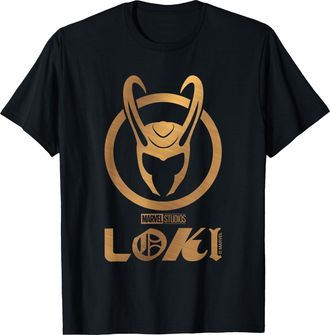 MARVEL LOKI-Bronze Horn Logo POCKET T-Shirt