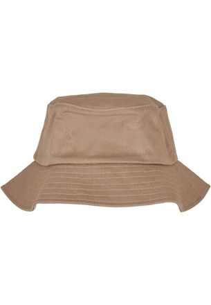 Flexfit Unisex Cotton Twill Bucket Hat Kids Hut, Khaki, one Size