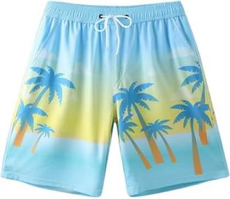 Generic HUIWDP Short de plage pour homme Style vacances Sport Cinq points Coupe ample Surf S&eacute;chage rapide avec doublure int&eacute;rieure, A20, 3XL