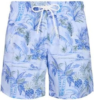 Eton Short de bain &agrave; imprim&eacute; palmier