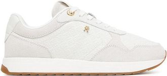 Tommy Hilfiger Sneakers Th Runner Monogram FW0FW09586 Creme