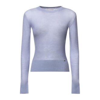 Genny Rundhals-Strickpullover - - Knitwear - Damen - Blau - S