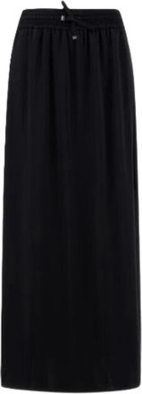 Herno Femme, Jupes, Noir, Taille: 38 FR Satin Skirt
