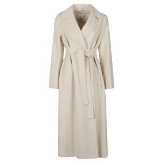 Max Mara Femme, Manteaux, Beige, Taille: 42 FR Manteau Ceintur&eacute;