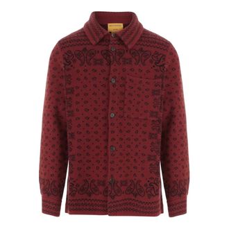 Guest In Residence Chemise de travail Wild Rag - Homme - Pulls - Rouge - Taille: L