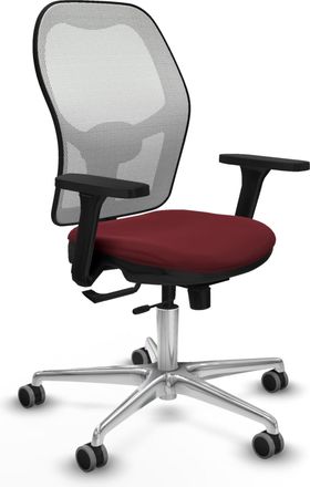 Piqueras y Crespo Chorquera Computerstuhl mit 3D-Armen, h&ouml;henverstellbare Lendenwirbelst&uuml;tze, ausgestattet mit Syncro/Traslack und injiziertem Schaumstoff, Rollen 65 mm