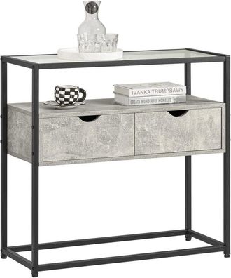 SoBuy Jamais utilisé] Sobuy FSB54-HG Table Console, Table dEntrée, Meuble dEntrée, Bout de Canapé, Table Décorative, Buffet, Table dAppoint avec 2