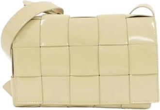 Bottega Veneta Sac port&eacute; &eacute;paule en cuir de veau Pre-owned - Femme - Pre-owned - Beige - Taille: ONE Size