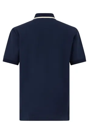 Dolce & Gabbana Mens Short-Sleeve Polo Very Dark Blue Polyester Shirts T-shirts And Polos