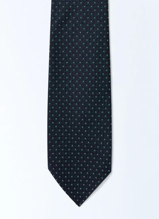 Fursac Cravate en Jacquard de soie &agrave; fleurs - Taille Unique - Homme