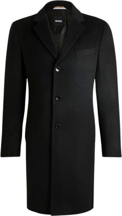 HUGO BOSS Homme, Manteaux, Noir, Taille: L H-Hyde-244 Coat
