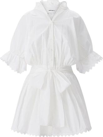 Meimeij Femme, Robes, Blanc, Taille: 34 FR Robe Chemise Courte