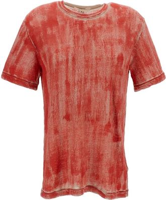 Comme Des Gar&ccedil;ons Femme, Tops, Multicolore, Taille: 40 FR Ramie Crewneck T-Shirt