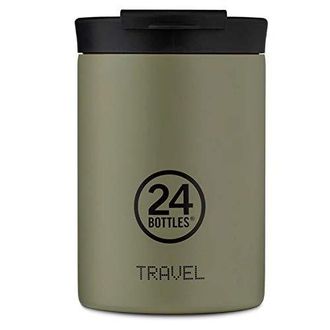 24 Bottles 24BOTTLES Tasse de voyage thermique | Tasse isotherme en acier inoxydable sans BPA | 12 heures froides 6 heures chaudes | Travel Tumbler | Design ital