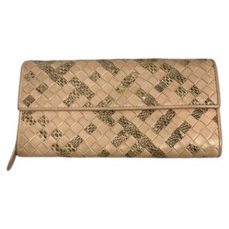 Bottega Veneta Pre-owned Leder Geldb&ouml;rse - - Pre-owned - Damen - Rosa - ONE SIZE
