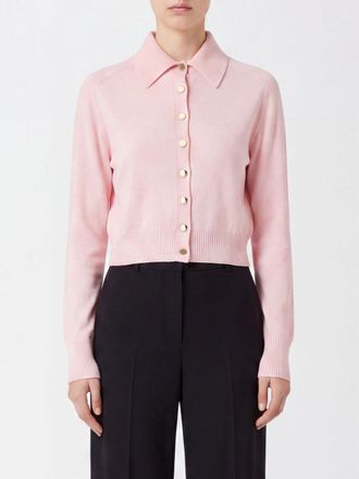 Sportmax Cardigan polo en laine vierge avec boutons m&eacute;talliques
