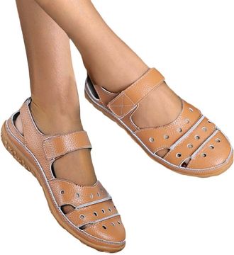 Minetom Damen Slipper Flache Atmungsaktive Cutouts Römersandalen Modische Geschlossene Slippers Frauen Low Top Halbschuhe Slip On Bootsschuhe Schlupfschuhe Lä