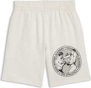 HUGO BOSS Hommes Dubox Short en Molleton de Coton avec Motif Boxe