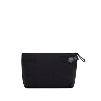 Bottega Veneta Mens Nylon Padded Clutch Black Leather