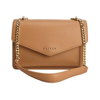 Ga&euml;lle Paris Femme, Sacs, Brun, Taille: ONE Size Sac Bandouli&egrave;re Structur&eacute; Compact