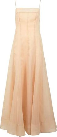 Staud Staud, Femme, Robes, Beige, Taille: 40 FR Gustav Dress