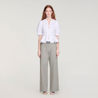 Sandro Chemise zipp&eacute;e &agrave; basque