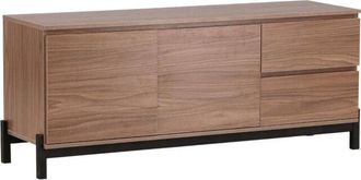 Paris Prix Paris Prix - Meuble tv 2 Portes & 2 Tiroirs Corpus 138cm Marron