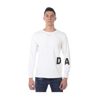 Daniele Alessandrini Homme, Tops, Blanc, Taille: S Maglia Avambraccio ST