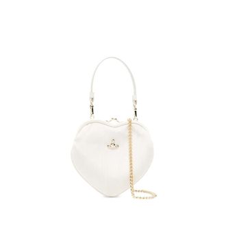 Vivienne Westwood Femme, Sacs, Blanc, Taille: ONE Size Orb Detail Chain Strap Top Handle